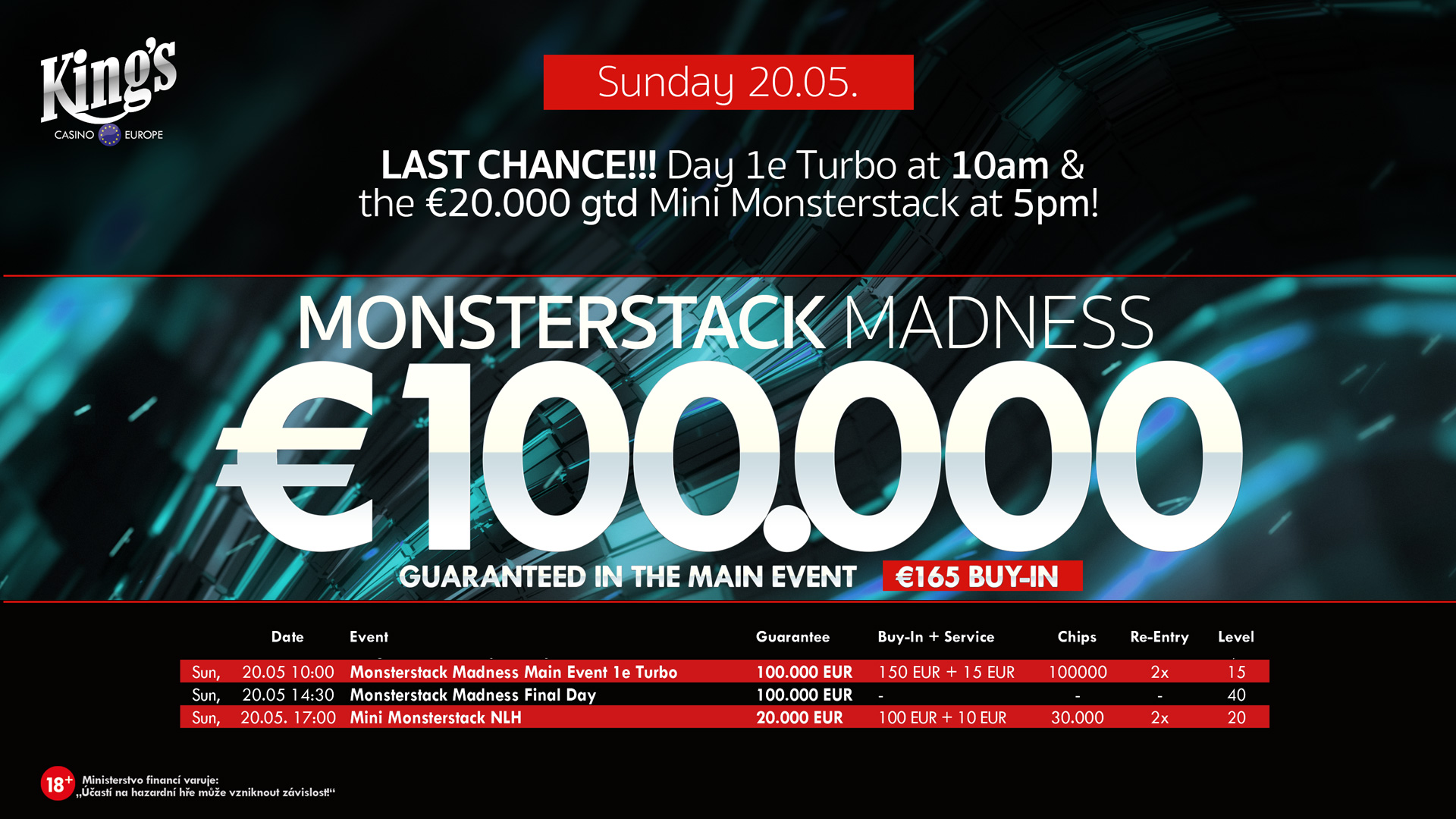 B52 holt die Führung beim Monsterstack Madness im King’s | PokerFirma
