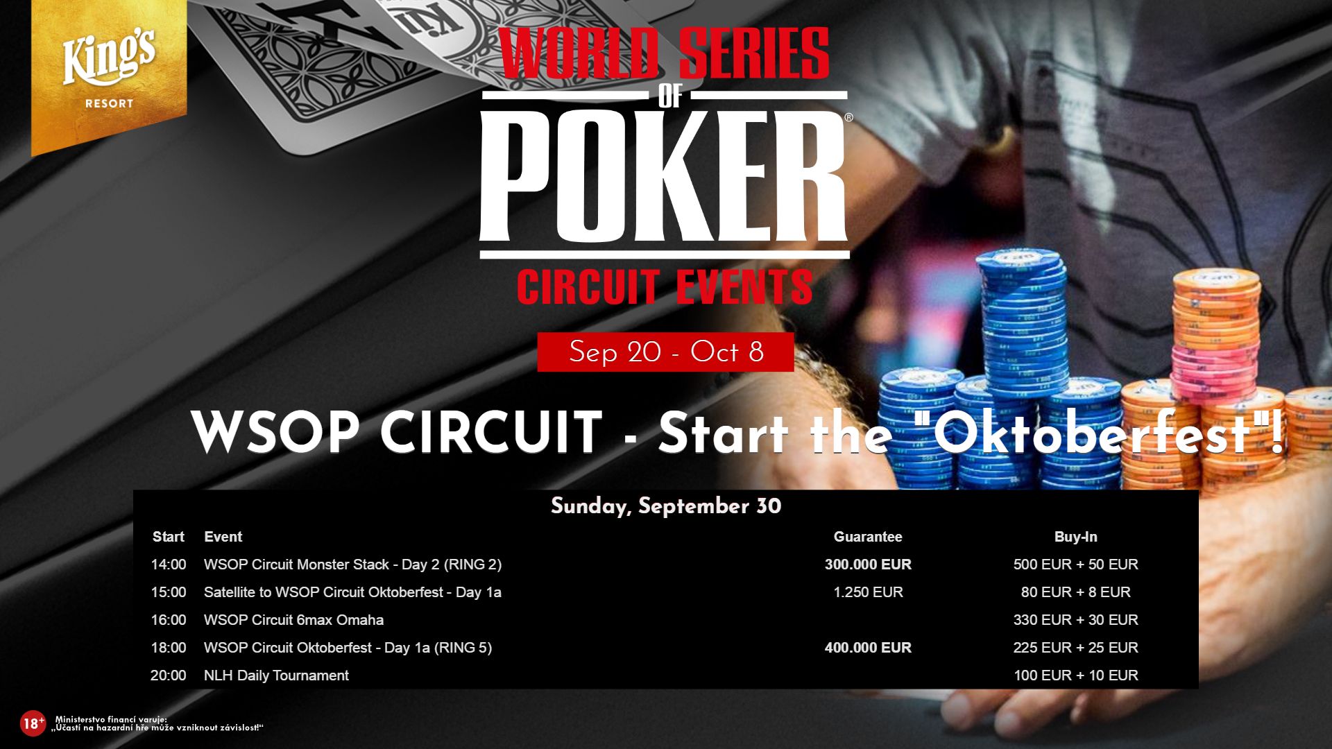 WSOP Circuit King’s: Christopher Pütz führt beim Monster Stack | PokerFirma