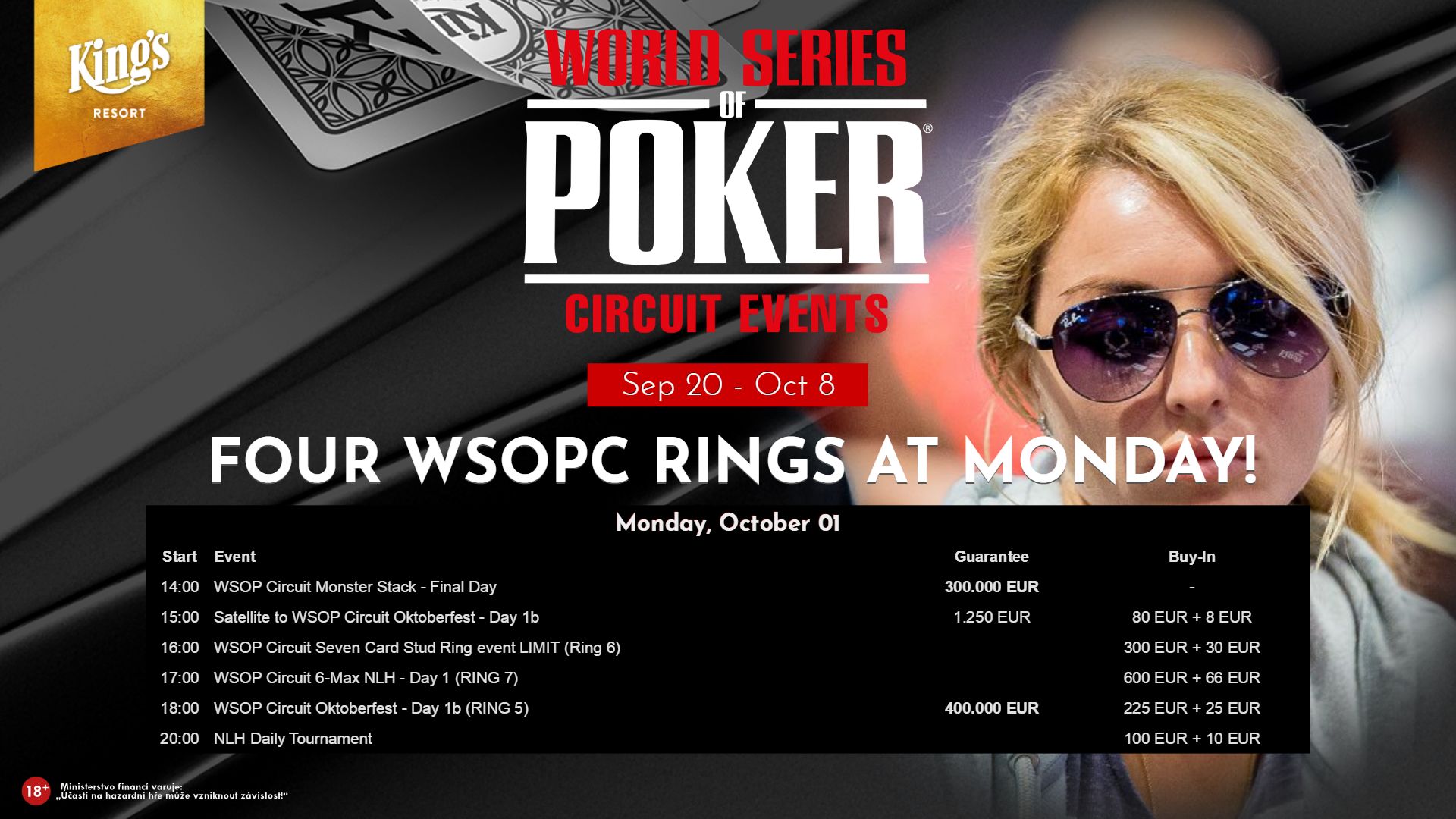 WSOPC King’s: Christopher Pütz jagt David Taborsky beim Monster Stack ...