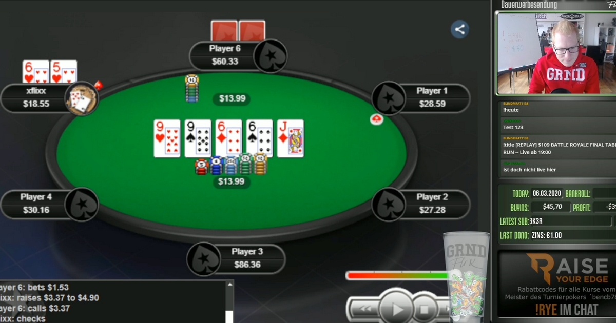 Poker Hand der Woche – Six-Five suited auf NL25 Zoom | PokerFirma