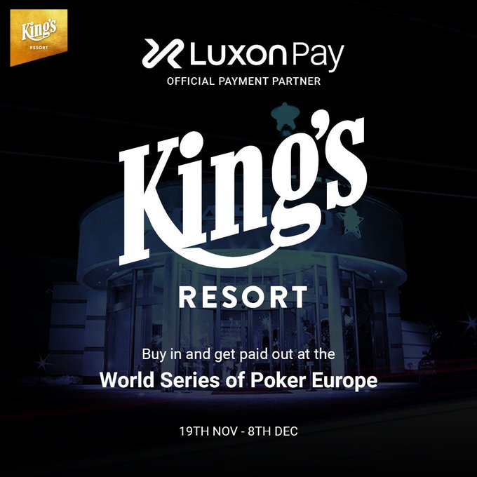 Luxon Pay ist der neue Zahlungpartner im King's | PokerFirma