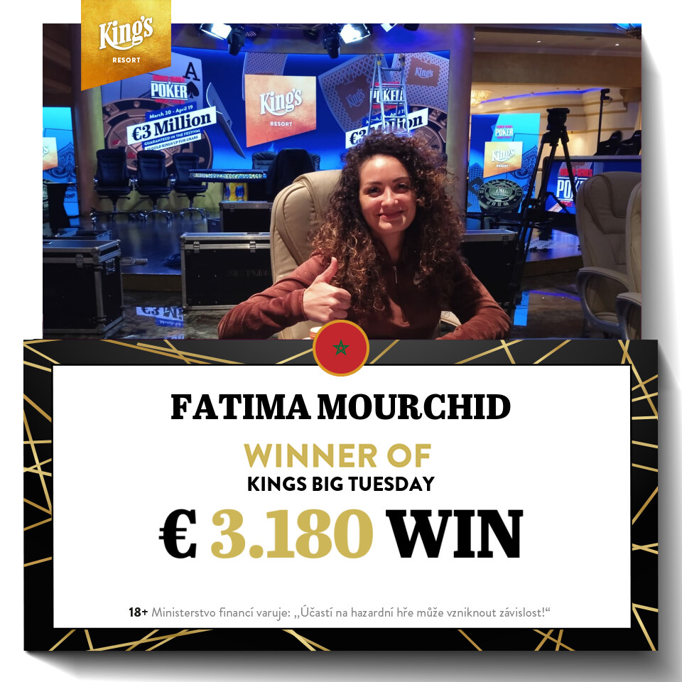 Live Poker | King's: Fatima Mourchid holt das Big Tuesday | PokerFirma