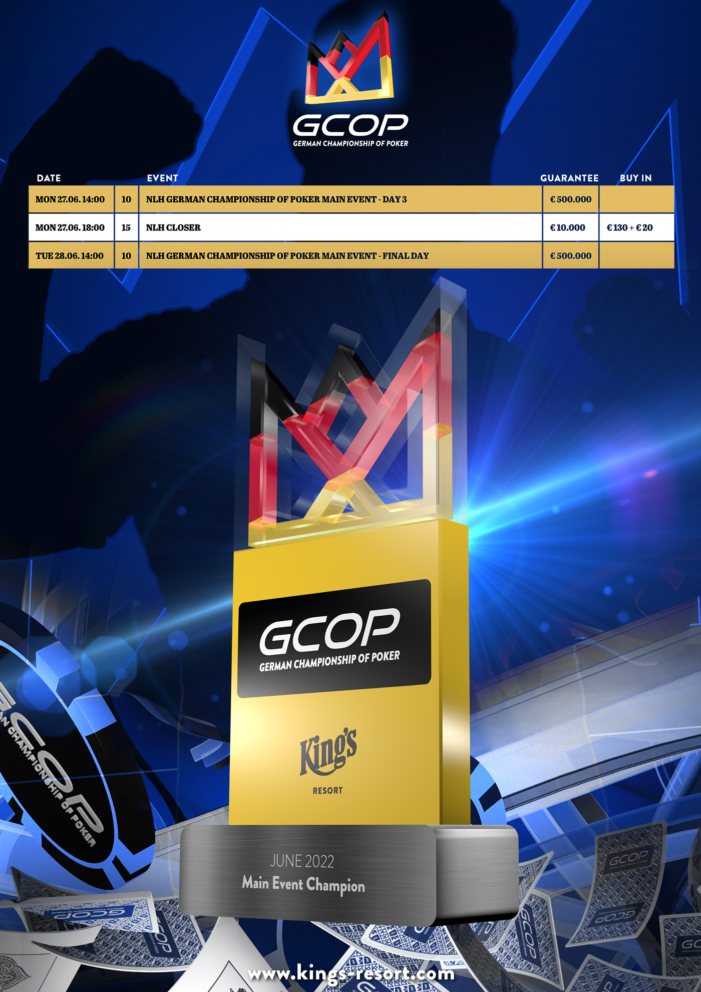 Live Poker | King's: Georgischer Doppelsieg beim Morning Double Chance ...