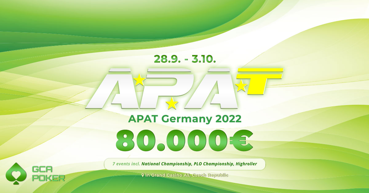 Live Poker | Grand Casino Aš: Jeffrey Gregor übernimmt bei der APAT ...