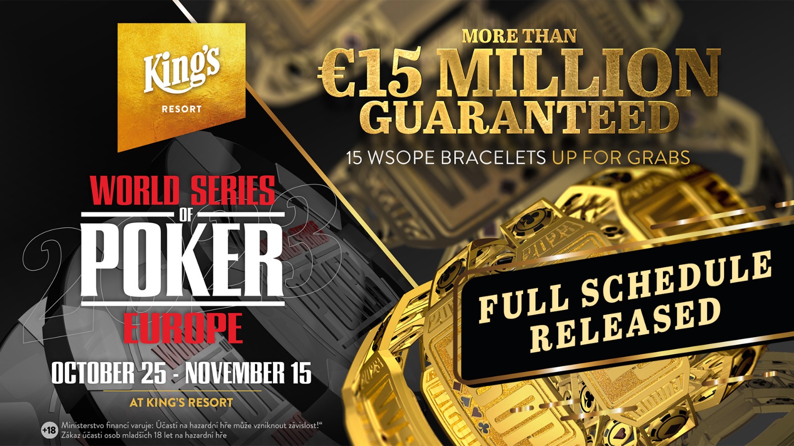 Live Poker | King's: Der komplette Turnierplan zur WSOP Europe 2023 ...