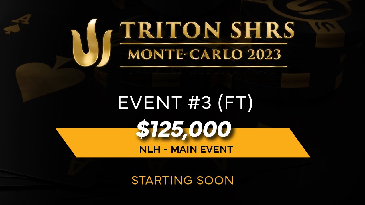 Triton Poker Monte Carlo – $125K Main Event Day 2 Livestream
