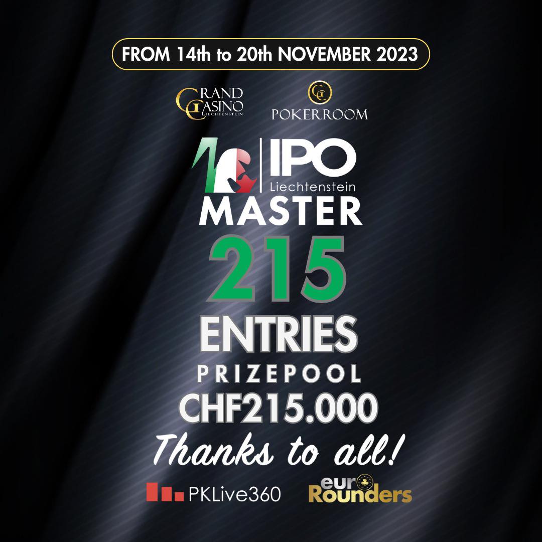 Grand Casino Liechtenstein: Dritan Kaleci führt im IPO Master Finale | PokerFirma