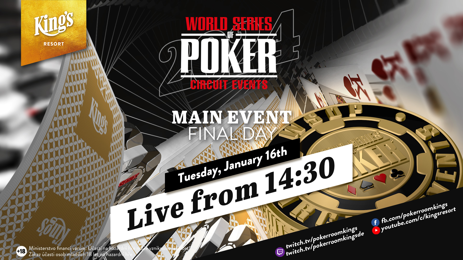 Livestream | WSOP Circuit Main Event Finale @ King's Resort Rozvadov ...