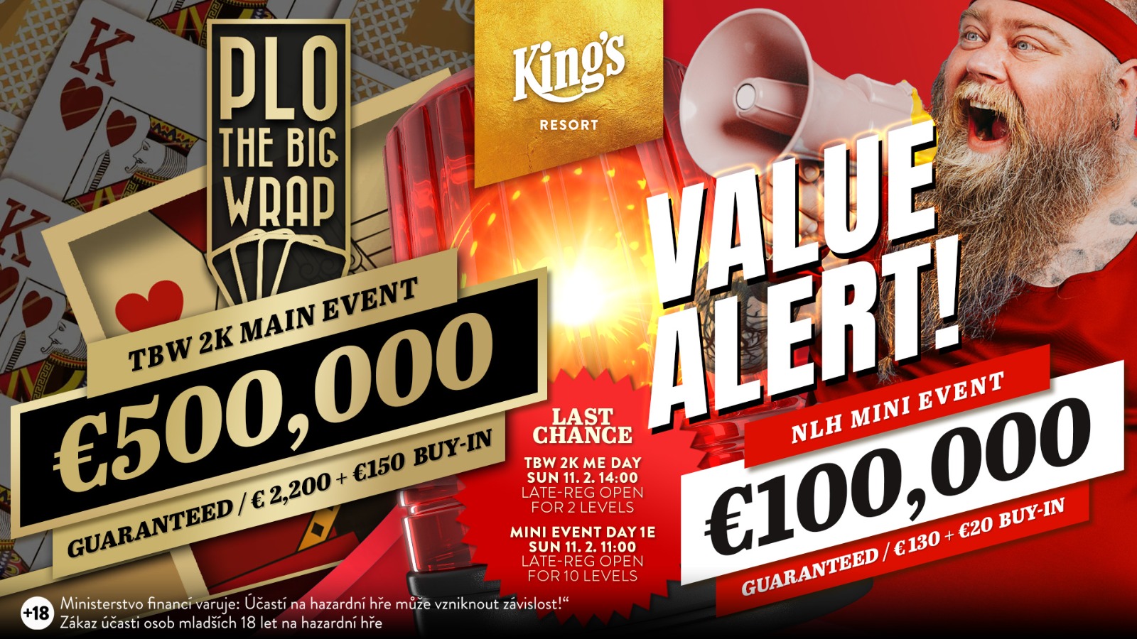 Live Poker | King's: Die Late Reg beim € 500k GTD Big Wrap PLO Main ...