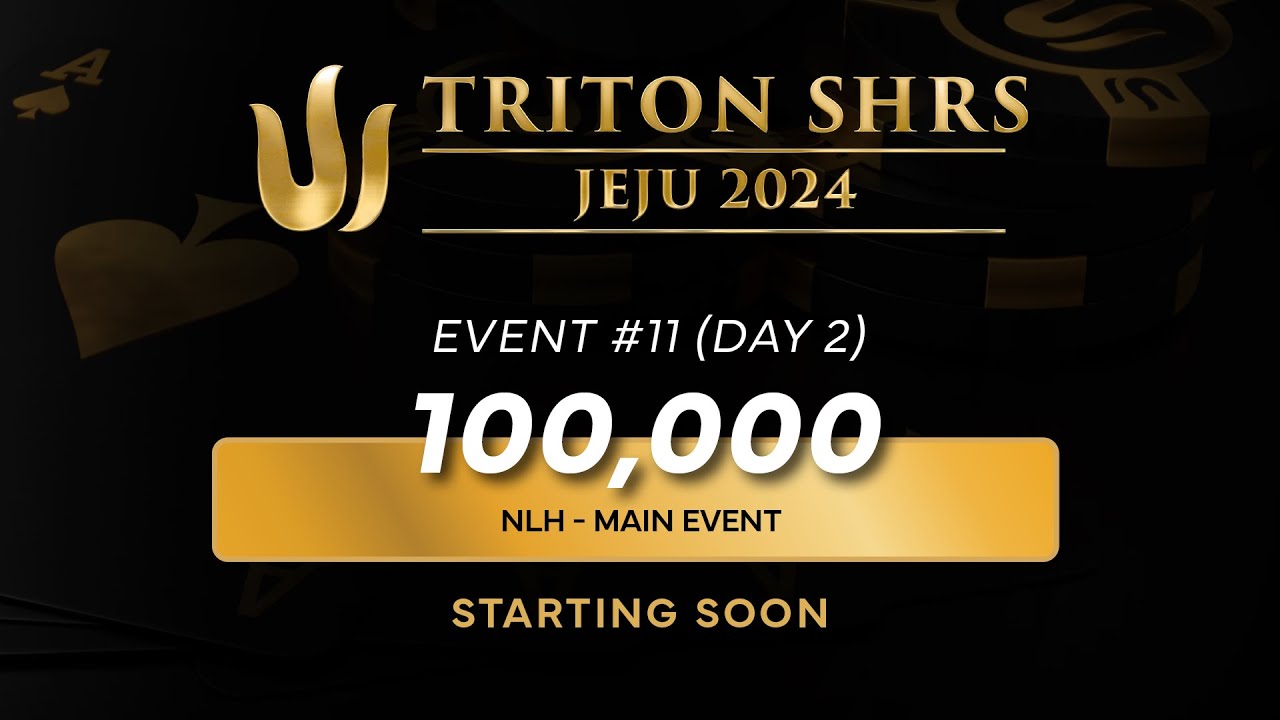 Triton Jeju – 100K NLH Main Event day 2 – Poker Livestream