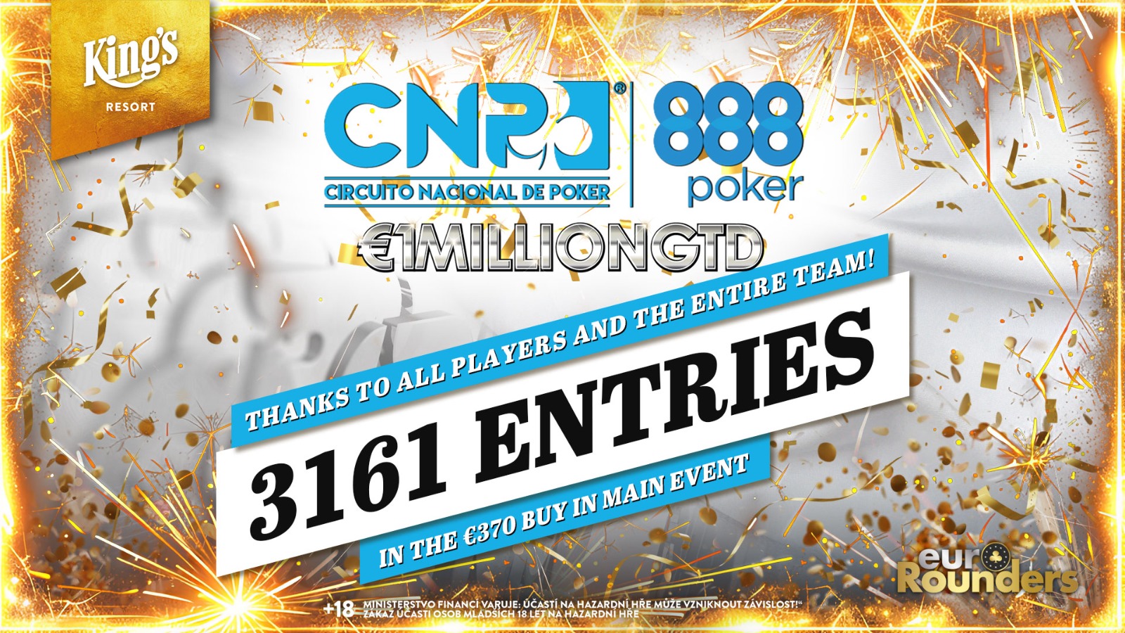 Live Poker | King's: Patrik Jaros führt im CNP Finale | PokerFirma