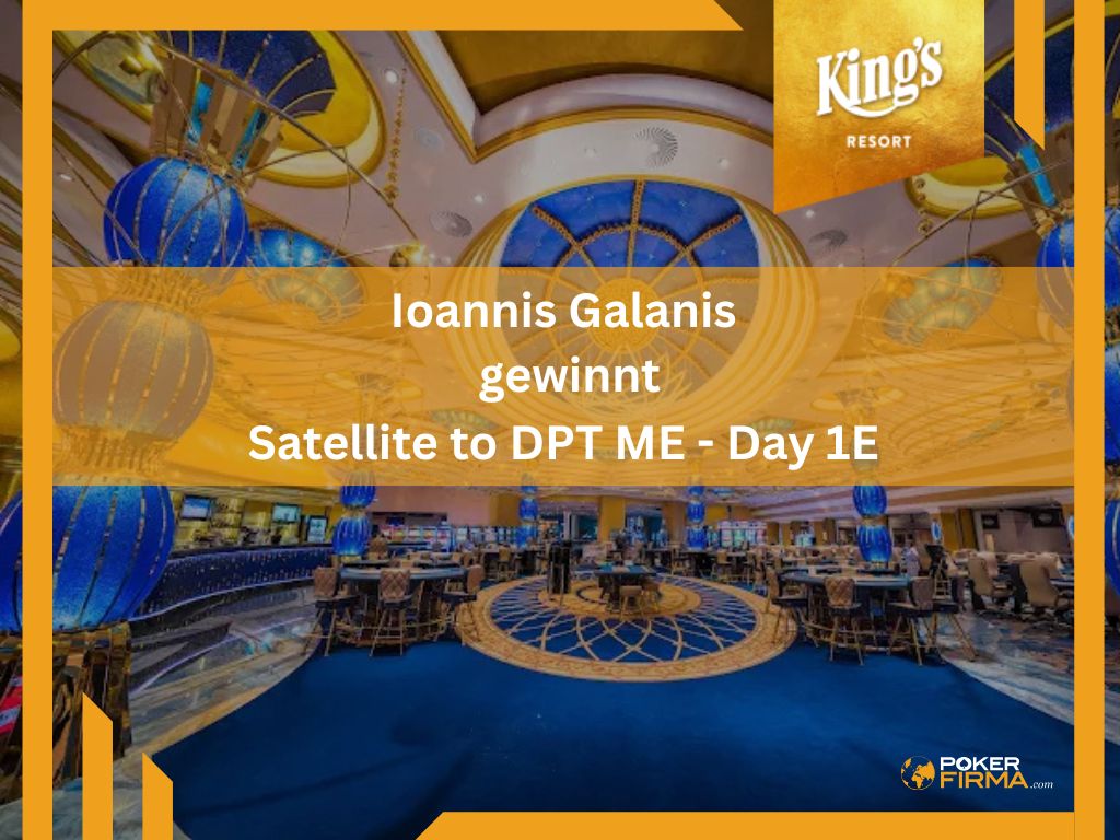 Galanis gewinnt 175 € beim Satellite to DPT ME - Day 1E