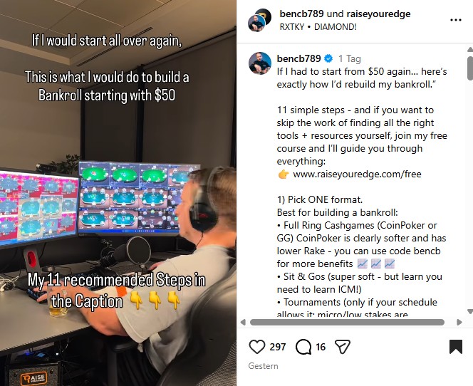 Poker-Millionär Benjamin Rolle: Die 11 goldenen Regeln auf dem Weg zum ...