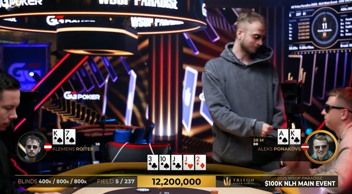 100k Triton Main Event: Moneyrain in Paradise - $3,77 Millionen gehen ...