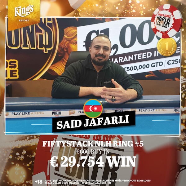 WSOPC Kings: Ringe für Iocco, Jafarli & Zhelev | PokerFirma