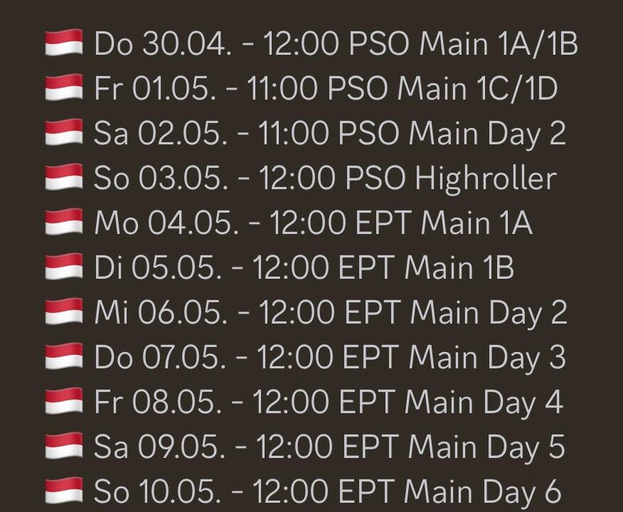 EPT Monte Carlo: Das €5.300 Main Event (Tag 4) - Ab 15.00 live auf ...